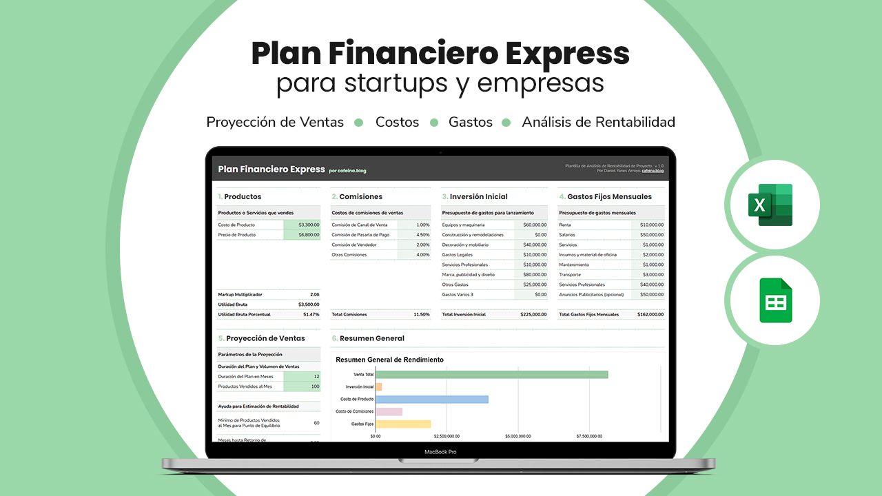 Plan Financiero: Plantilla Excel para Negocios y Empresas